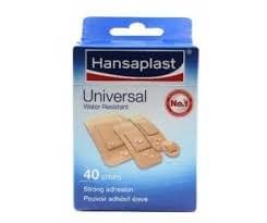 HANSAPLAST Water Resistant Plaster Assortment 40 Pieces